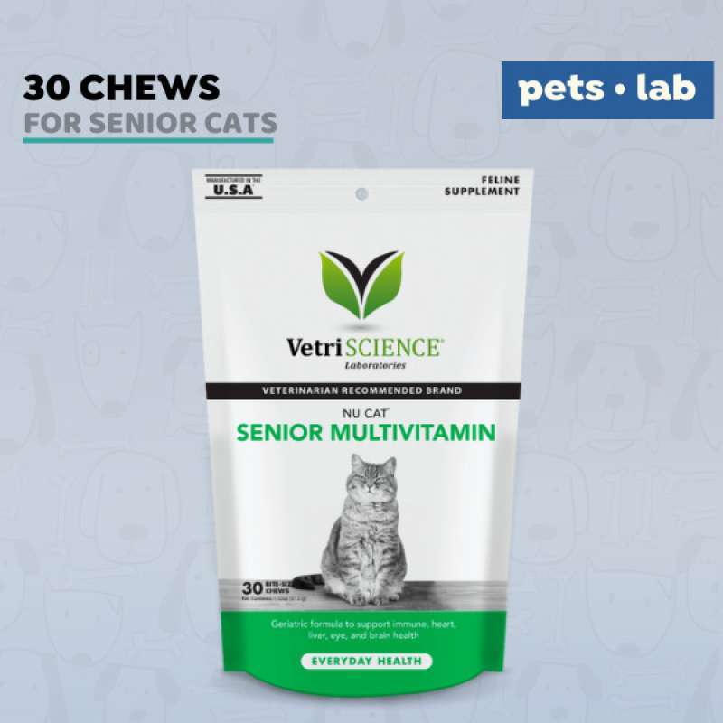 Promo Vetriscience Laboratories, Nucat Senior Multivitamin Cat Kucing ...