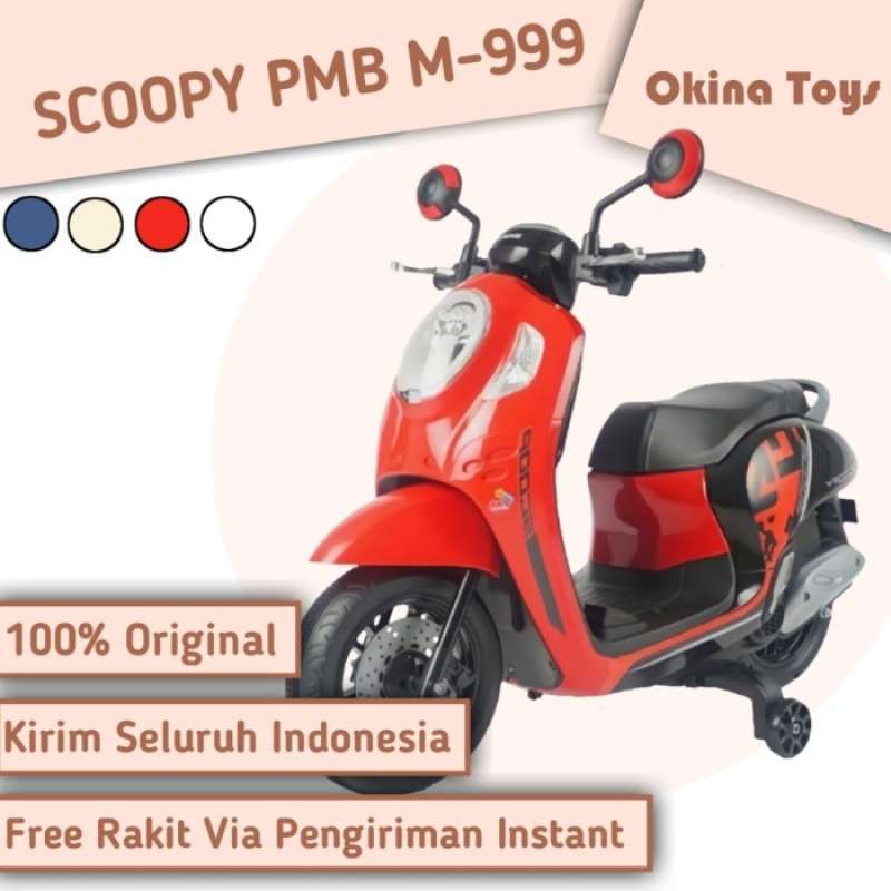Jual Motor Aki PMB Scoopy Genio M999 motor aki anak- anak charge Mainan ...