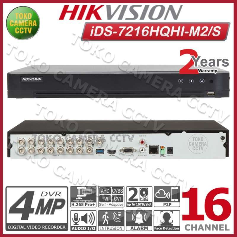 Jual DVR HIKVISION 16 CHANNEL iDS-7216HQHI-M2/S di Seller TOKO CAMERA ...