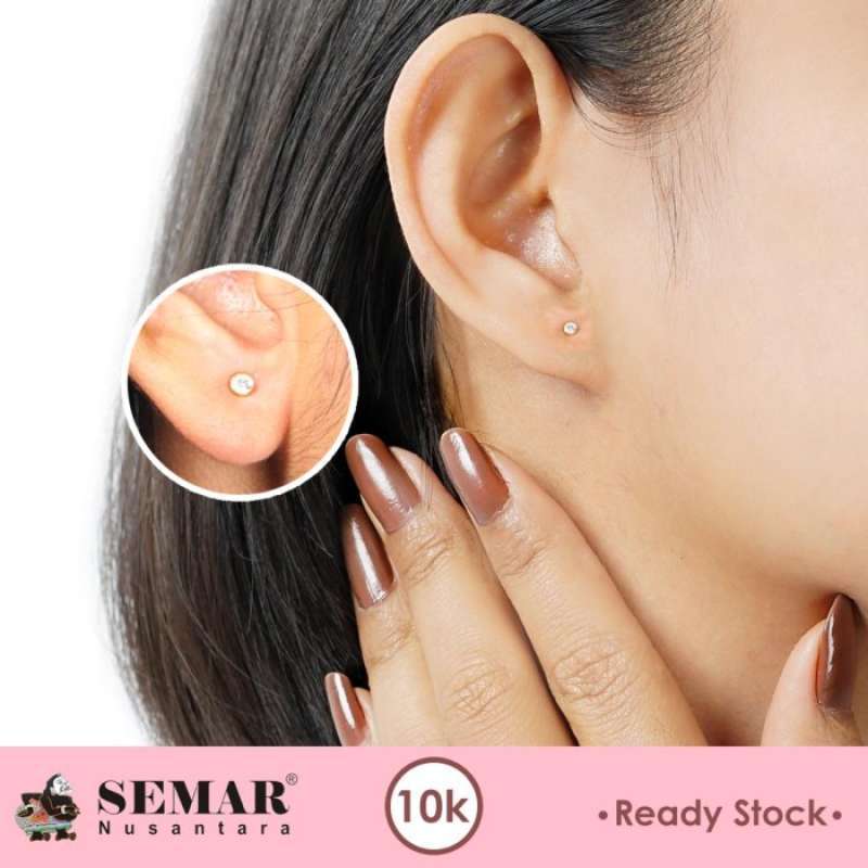 Jual Anting Emas Toge Korea Sunmi Super Ringan Gold 10K Semar Nusantara - Putih di Seller Semar ...