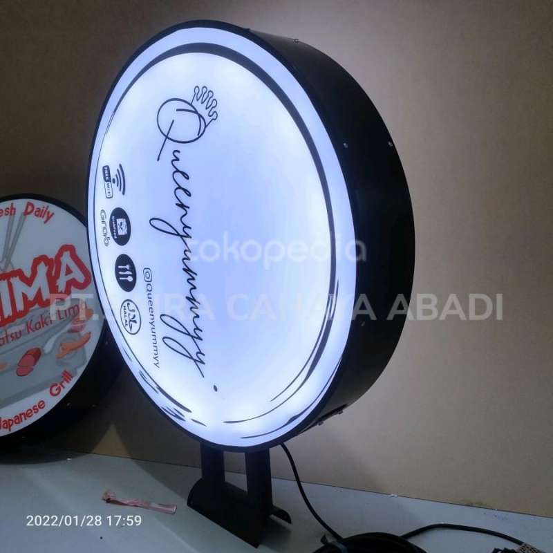 Jual Neon Box Bulat D70cm - 2sisi Di Seller Saira Furniture - Tegalsari ...