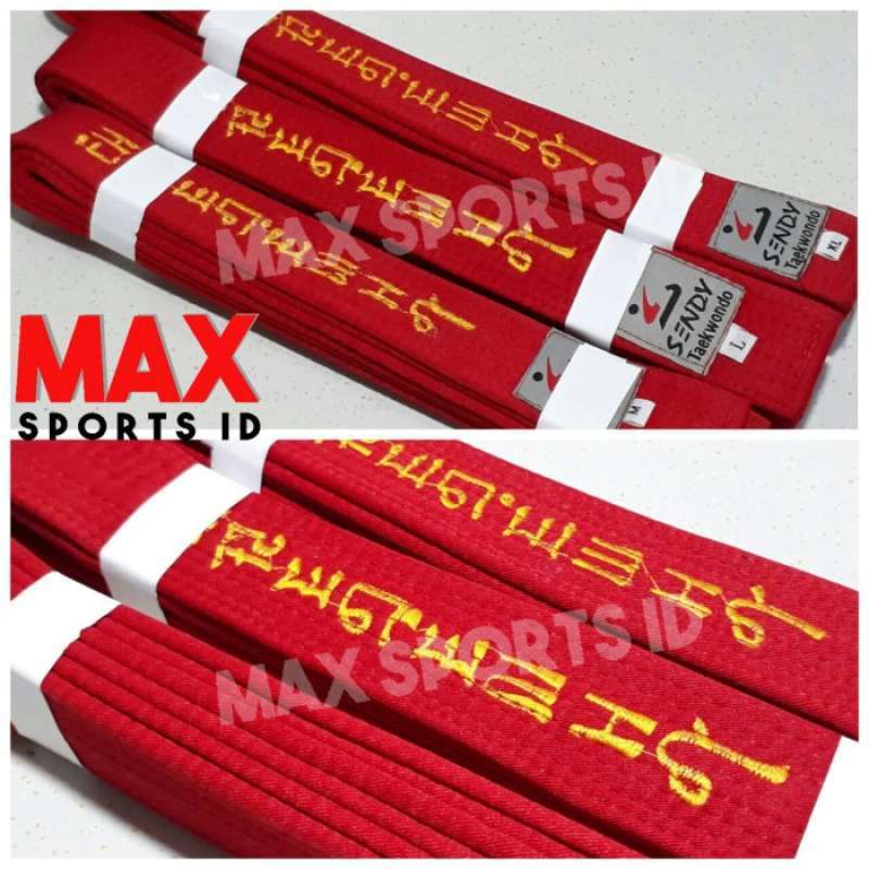 Promo Sendy Sabuk Taekwondo Junior Dan Senior (poom Dan Hitam) Diskon 50% Di Seller Khamsia ...