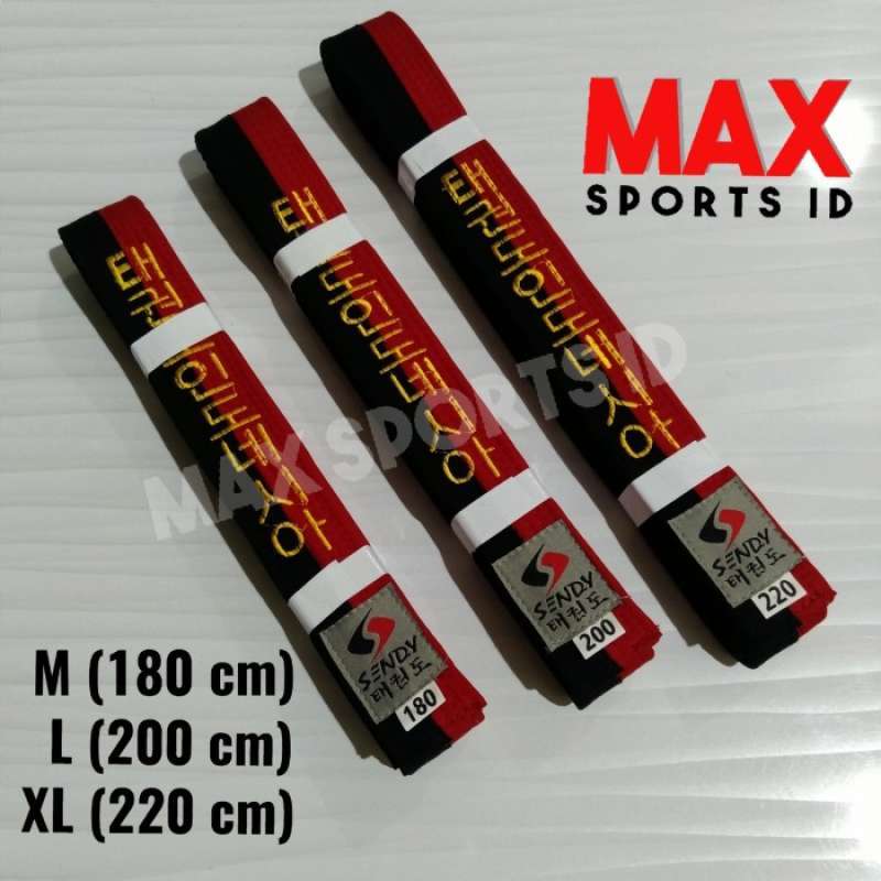 Promo Sendy Sabuk Taekwondo Junior Dan Senior (poom Dan Hitam) Diskon 50% Di Seller Khamsia ...