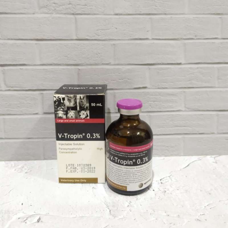 Promo V-tropin/atropin Injeksi Untuk Hewan 50 Ml Diskon 17% Di Seller ...