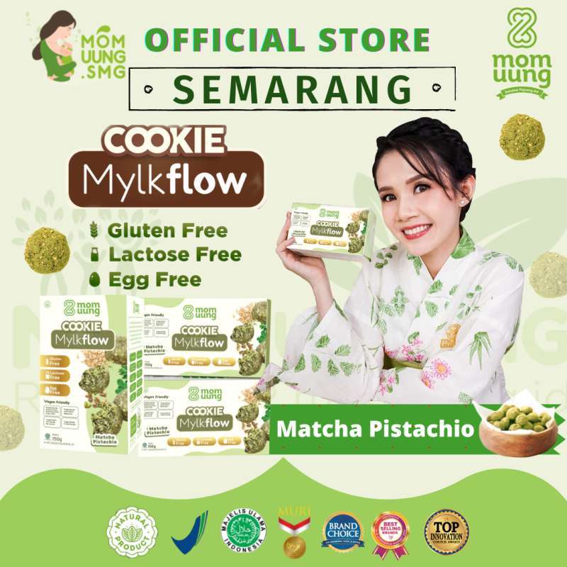 Jual Mom Uung Cookies Mylkflow Matcha / Cemilan Sehat Pelancar Asi ...