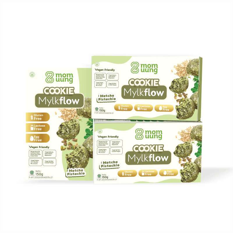 Jual Mom Uung Cookies Mylkflow Matcha / Cemilan Sehat Pelancar Asi ...