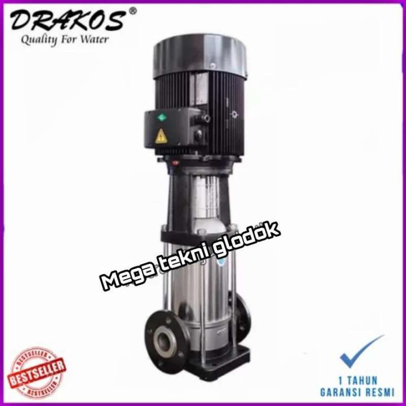 Jual Pompa Booster DRAKOS DVST 5- 24 Pompa Vertical Multistage Pump di ...