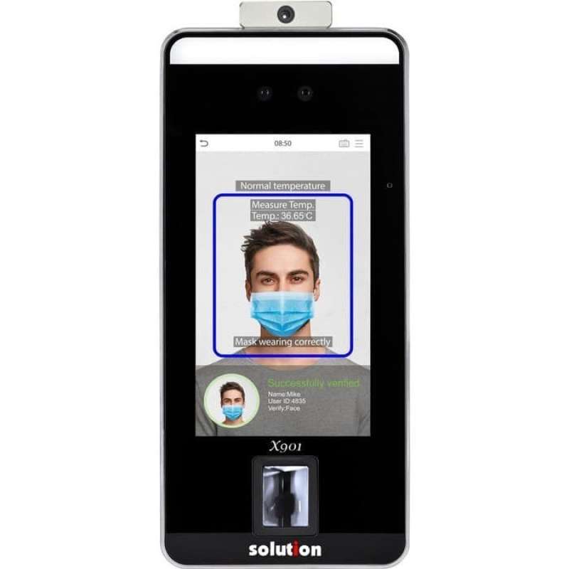 Jual Mesin Absensi Solution X901- Scan Wajah Deteksi Suhu di Seller ...