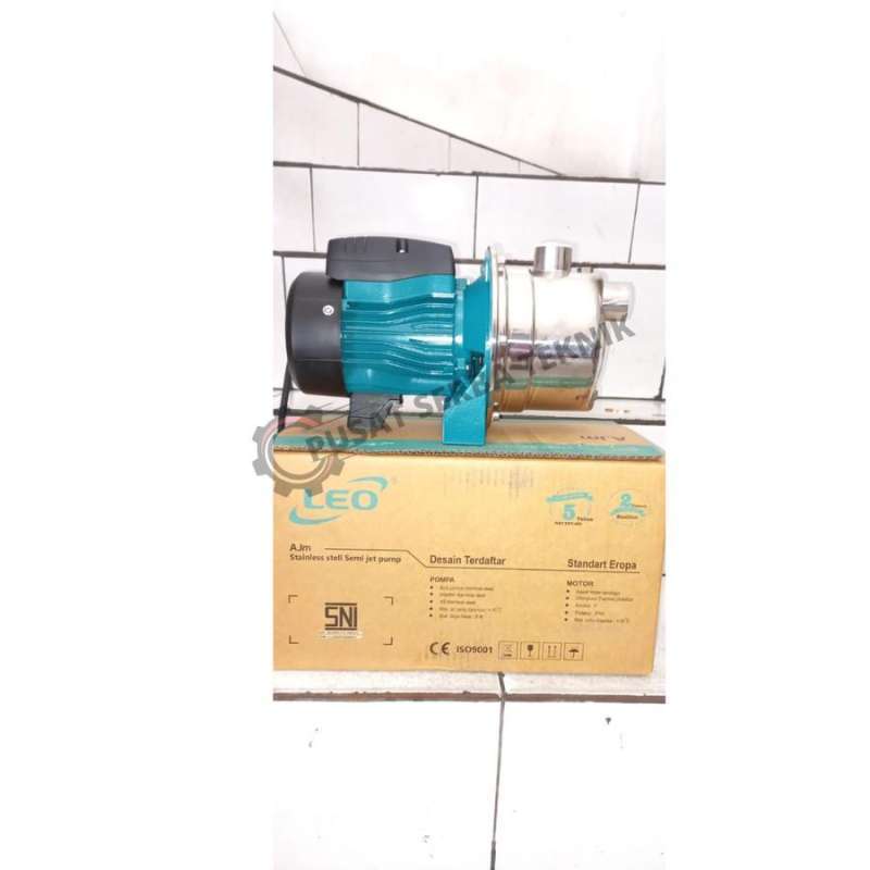 Jual POMPA AIR SEMI JET PUMP LEO AJM45S STAINLESS / POMPA merk LEO ...