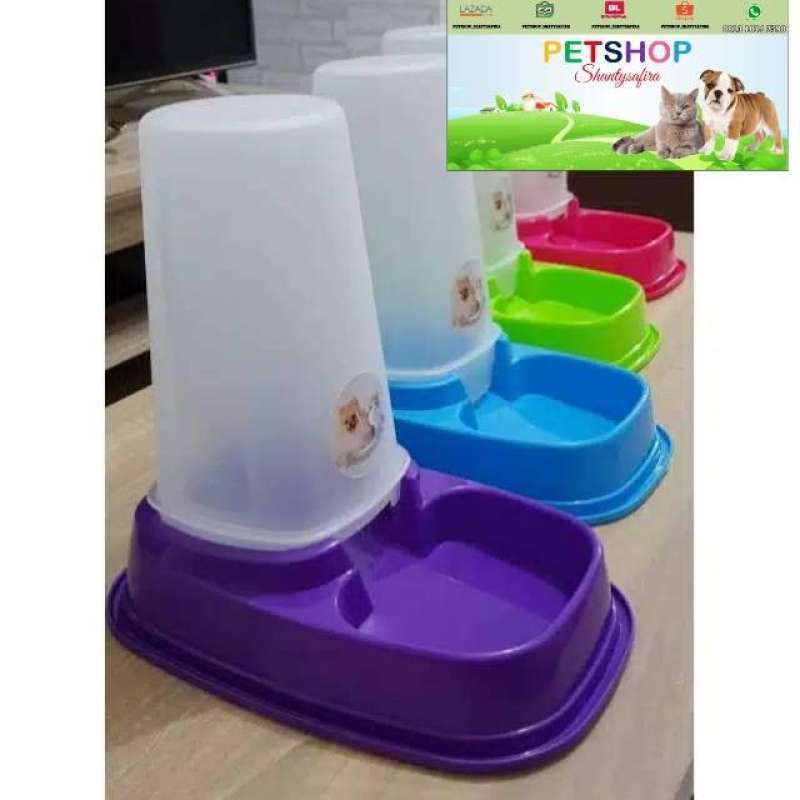 Jual Pet Dispenser Tempat Makan Hewan Kucing Anjing Ukuran 1.5 Liter di ...