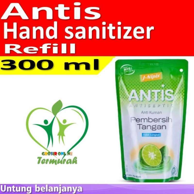 Jual Refill hand sanitizer antis 300 ml/ Antis refill/ Antis Jeruk ...