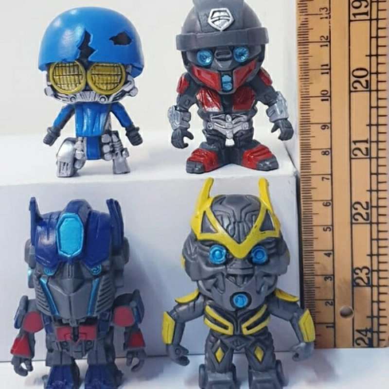 Promo Action Figure Set Transformers Chibi Optimus Prime Topper Kue ...