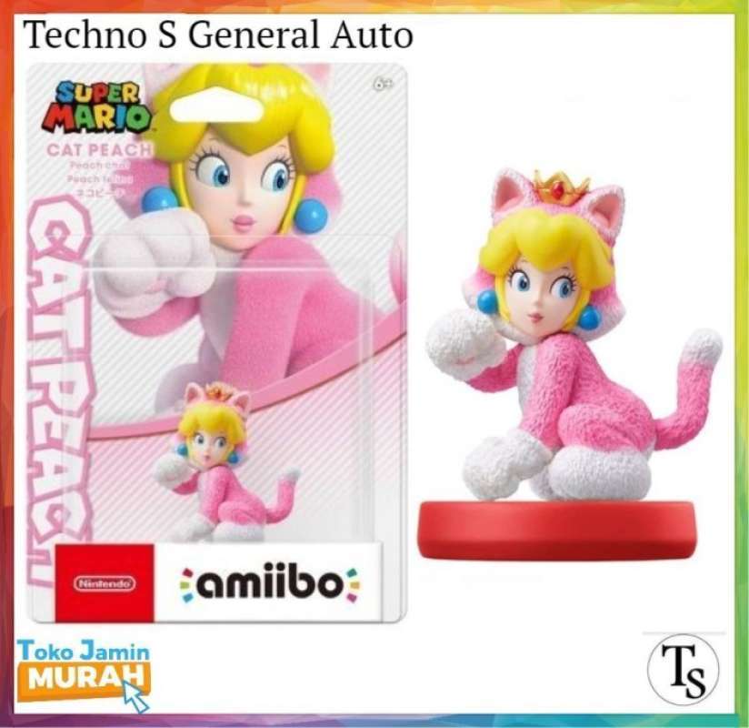 Promo Amiibo Super mario Cat Peach Nintendo Switch / Amibo Wii U / 3DS ...