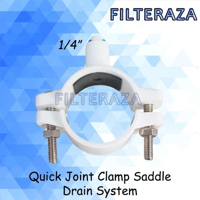 Promo Quick Joint Connector Clamp Saddle Drain System 1/4 Diskon 5% di ...