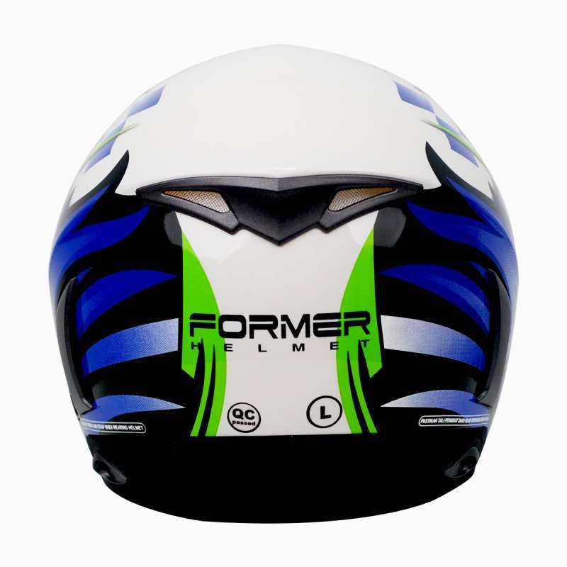 Jual Cargloss Former Of Strike Helm Half Face - Blue White XL di Seller ...