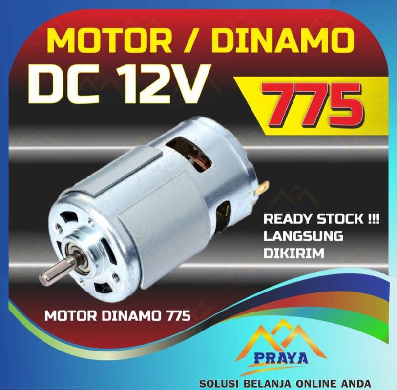 Jual DINAMO DC 775 795 MOTOR LISTRIK 12V - 24V 12 V - 24 V (HIGH TORSI ...