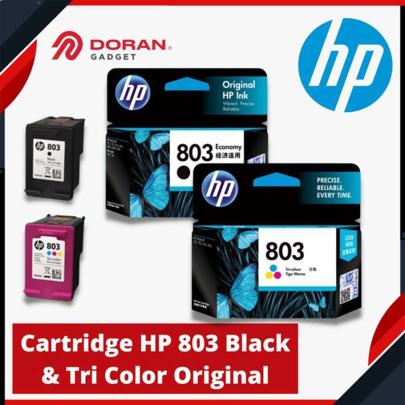 Jual Cartridge Tinta Hp 803 Black + Hp 803 Tri Color Original Ink ...