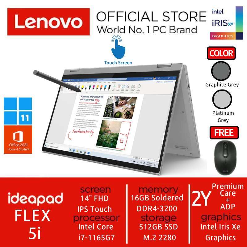Promo Lenovo Ideapad Flex I Vgid Vhid Laptop In Core I G Gb Gb Ssd Fhd Touch