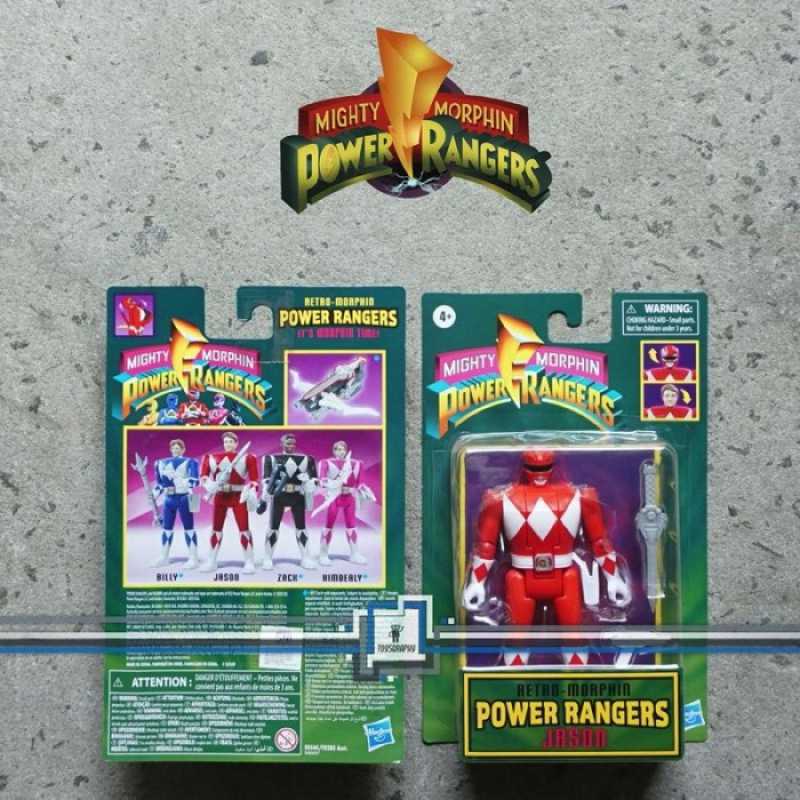 Promo Power Rangers RETRO MORPHIN RED Ranger Jason Auto Morphin Classic ...