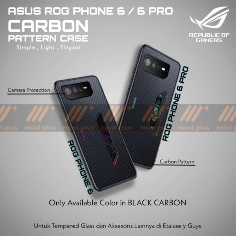 Promo ASUS ROG PHONE 6 / ROGPHONE 6 PRO VOSA CARBON CASE - Casing ...
