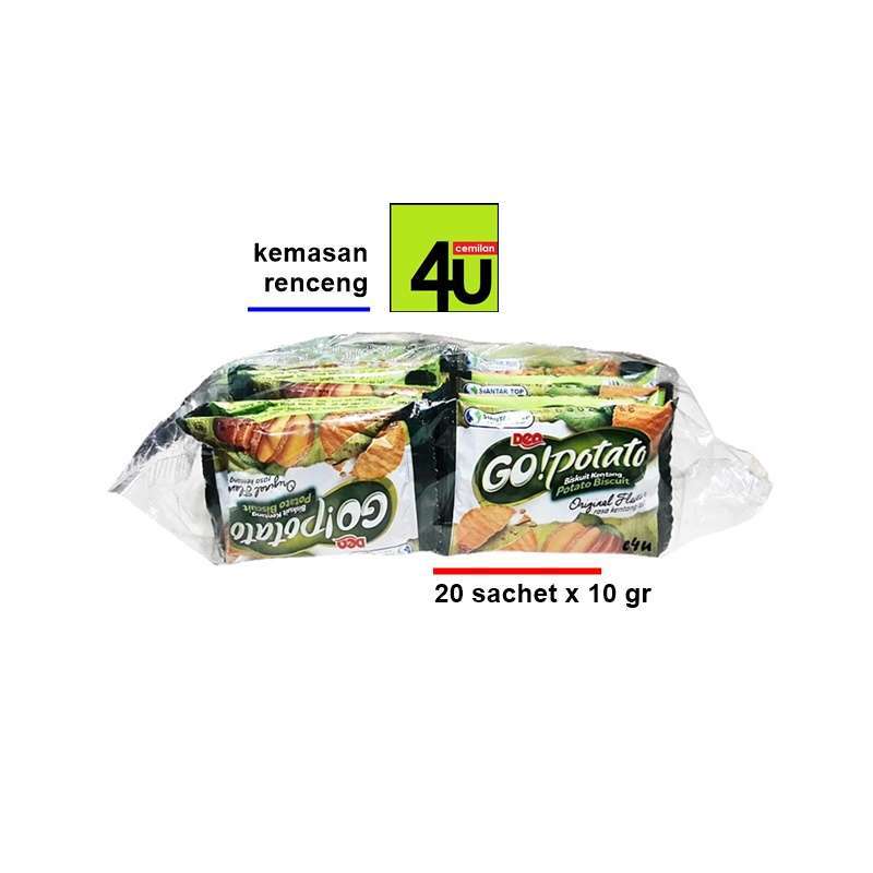 Promo GO Potato Biscuit Rasa ORIGINAL - RENCENG isi 20 pcs Diskon 7% di ...