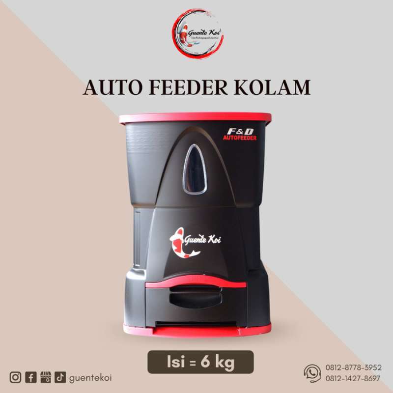 Jual Auto Feeder F&D / Autofeeder Kolam / F&D Auto Feeder 6 Kg di ...