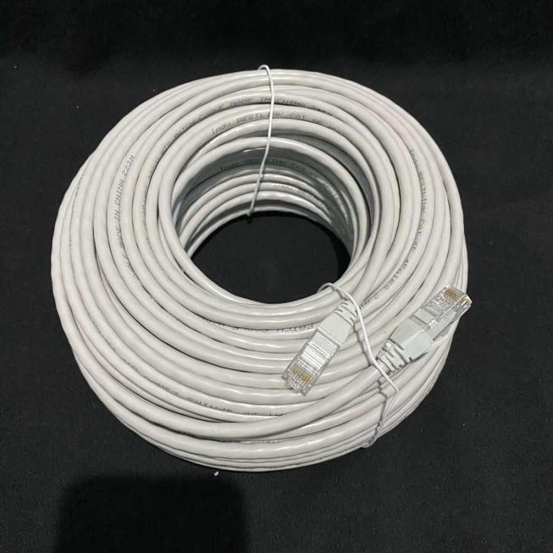 Jual Kabel Utp Lan Cat 6 50 Meter Siap Pakai Up To 1gbps 50m Di Seller ...