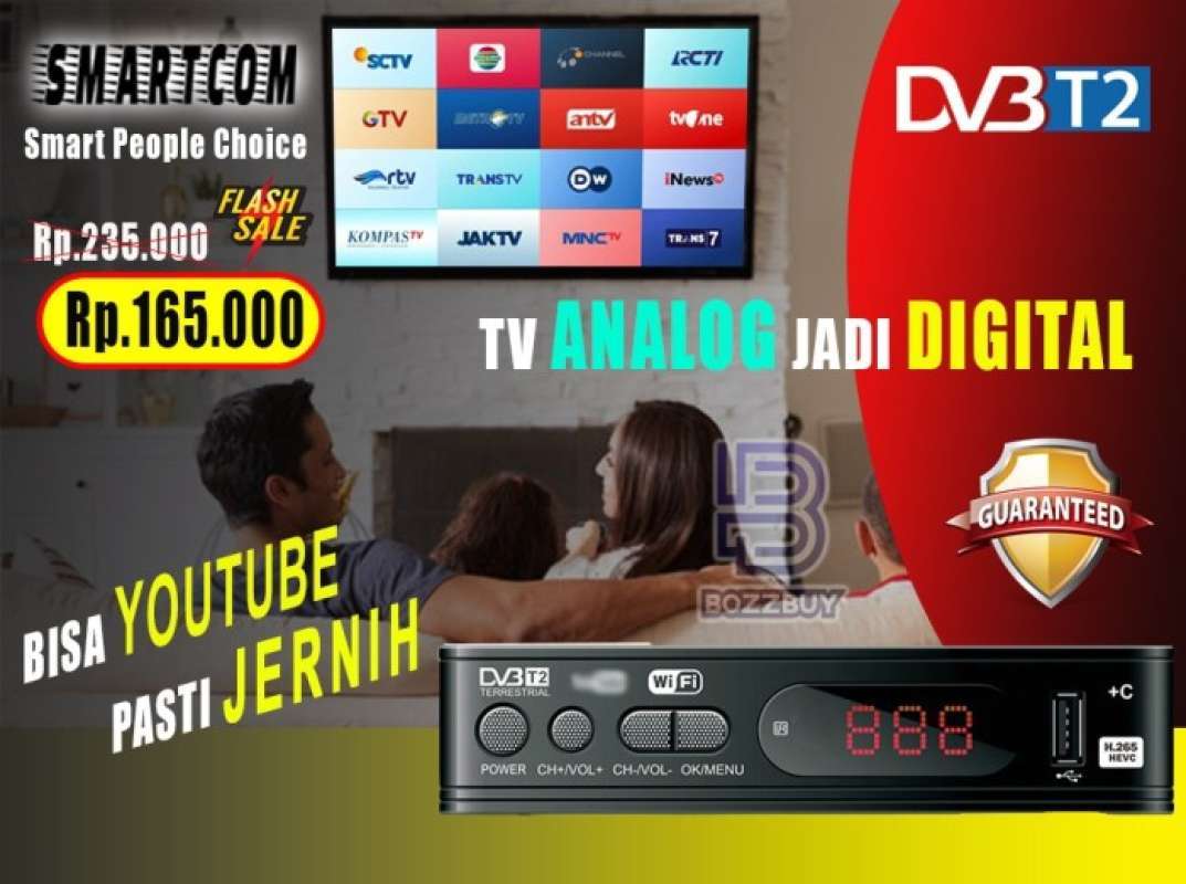 Jual Smartcom Set Top Box Dvb T2 Penerima Siaran Tv Digital Full Hd di Seller Malindo collection ...