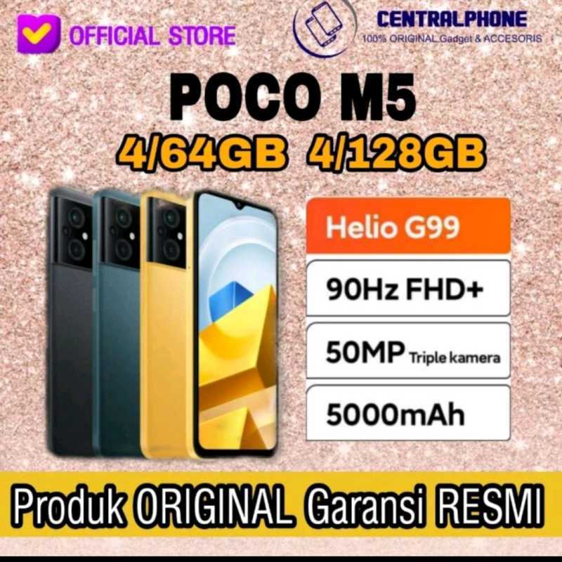 Jual POCO M5 4/64GB 4/128GB Media Tek HelioG99 NFC SMARTPHONE GARANSI RESMI - 4/64GB Green di ...