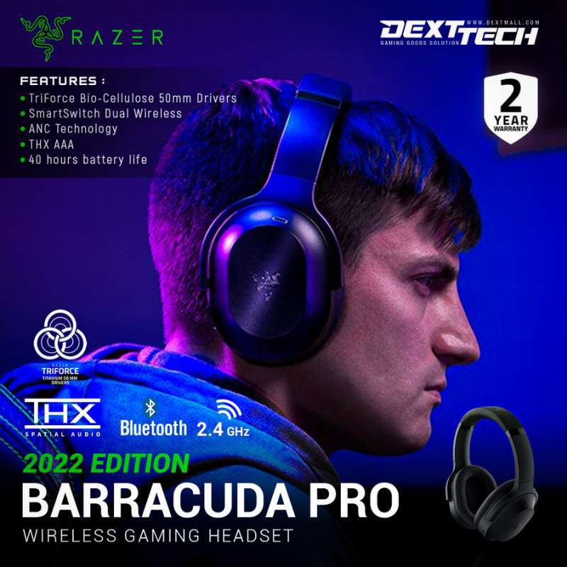 Jual Razer Barracuda Pro 2022 Wireless Gaming Headset with Hybrid ANC di Seller DEXT ...