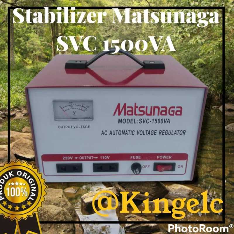 Jual STABILIZER STAVOL MATSUNAGA SVC 1500VA PLUS BUBBLEWRAP di Seller King Elektronic ...