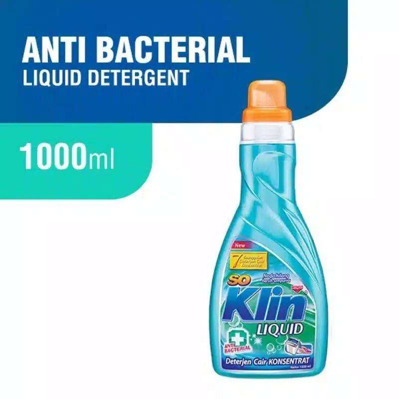 Jual So Klin Liquid 1000ml / Deterjen Cair Botol /soklin /soklin Cair ...