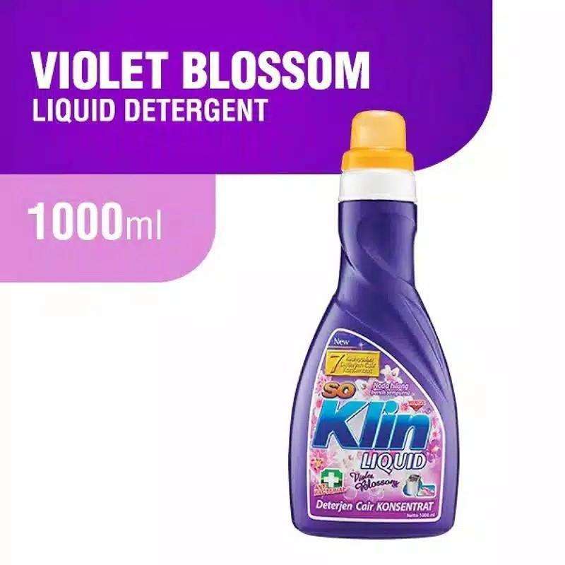 Jual So Klin Liquid 1000ml / Deterjen Cair Botol /soklin /soklin Cair ...