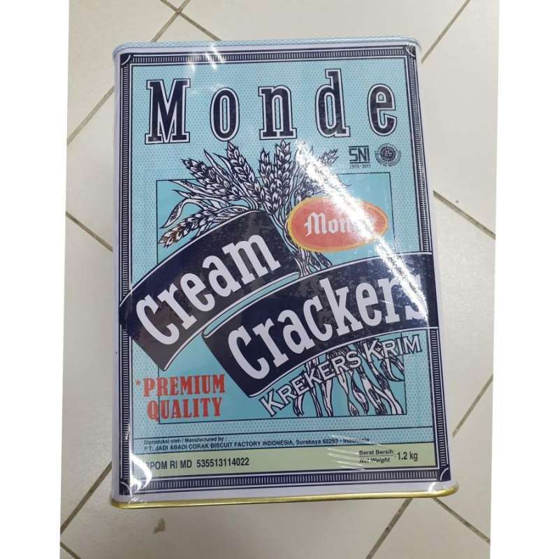 Jual monde cream cracker 1.2kg/monde/biskuit monde di Seller Sollah ...
