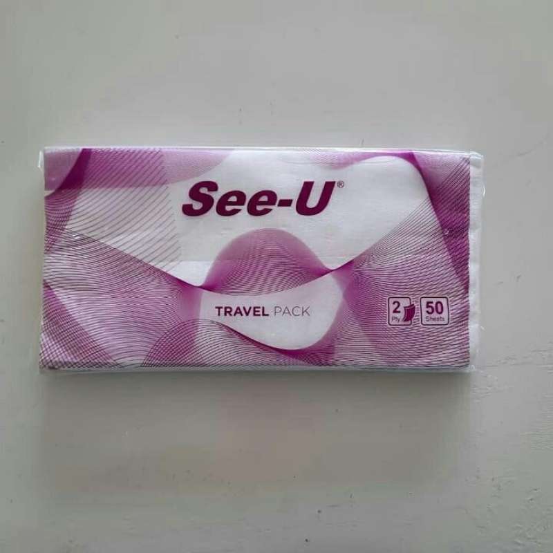 Jual Tissue Tisu See U 50 Sheet Karton / Dus Isi 40 Pack See-U Travel ...