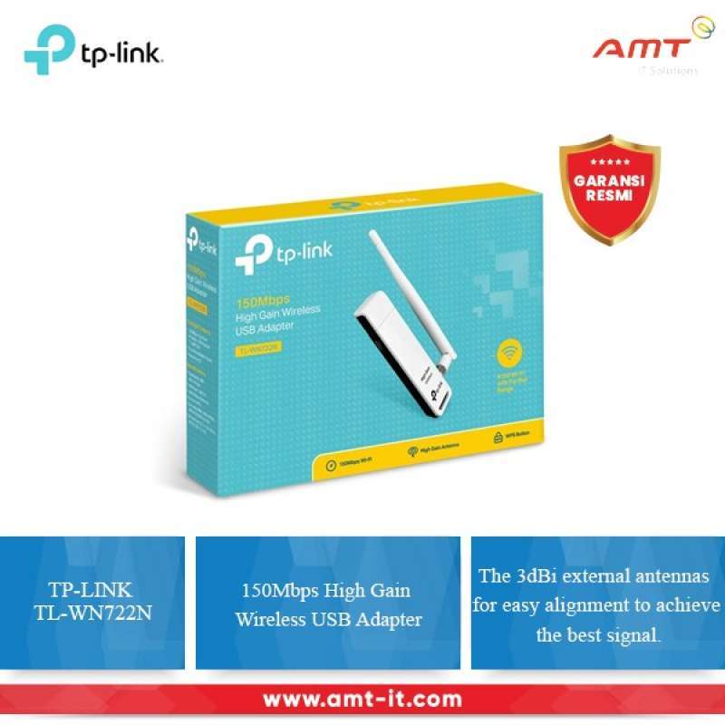 Promo TP-LINK 150Mbps High Gain Wireless USB Adapter TL-WN722N Diskon 9 ...