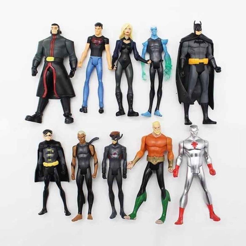 Jual OEM Batman Superman Robin Justice League Dc Set 10 Action Figure ...