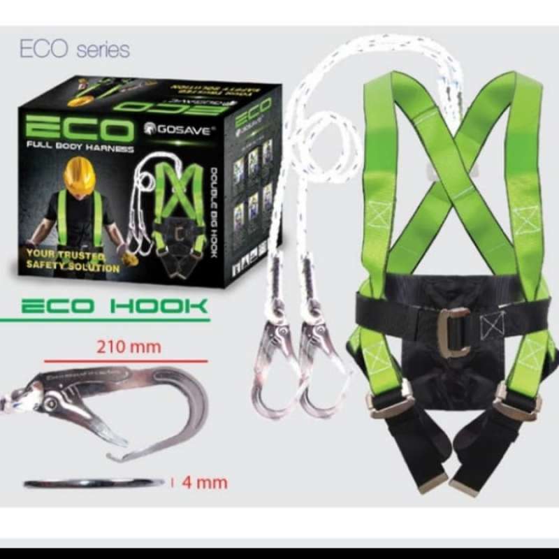 Jual FULL BODY HARNESS SAFETY BELT ECO DOUBLE BIG HOOK di Seller Axie ...