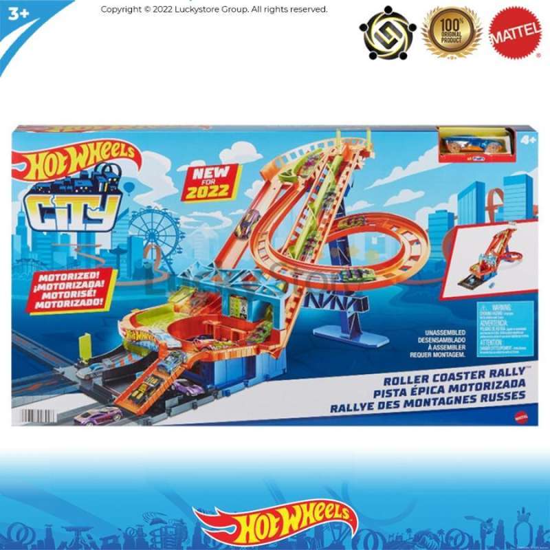 Jual Hot Wheels Track City Set - Roller Coaster Rally Playset Original ...
