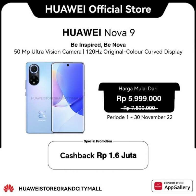 Huawei Nova 9 - Harga dan Spesifikasi Terbaru Mei 2026