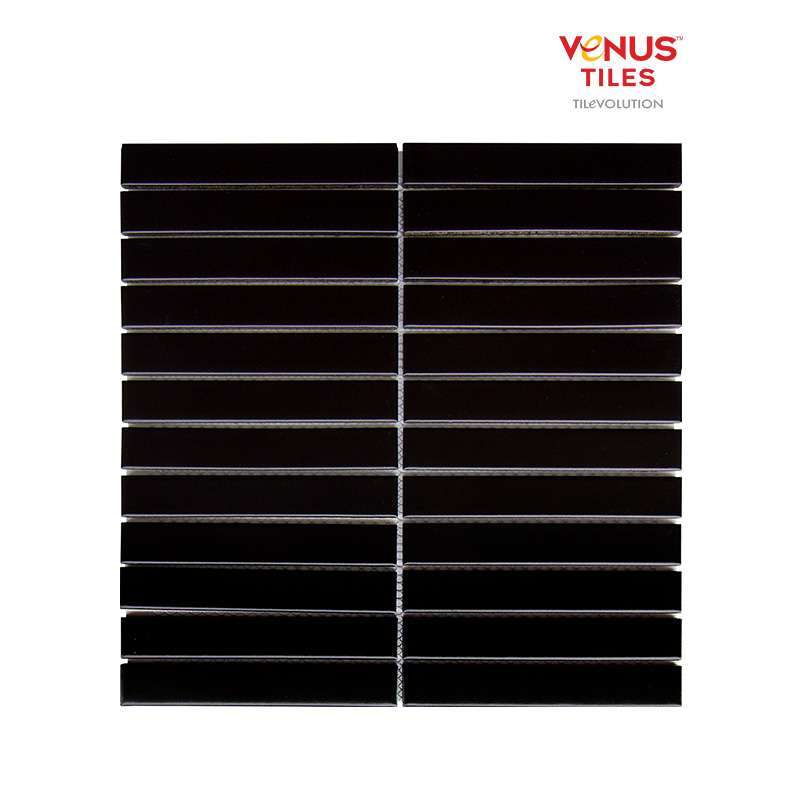 Jual Venus Mosaico | Pottery Long Striped Black (matte) Di Seller Venus ...