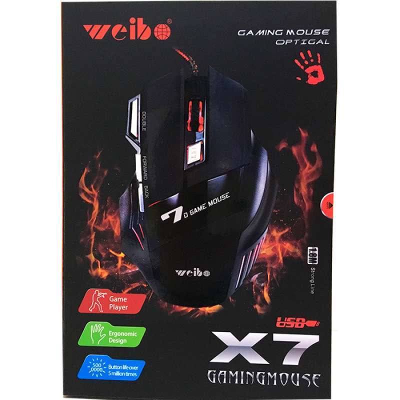 Promo Mouse Gaming Weibo X7 - Mouse Gaming - Gaming Mouse Diskon 54% di ...