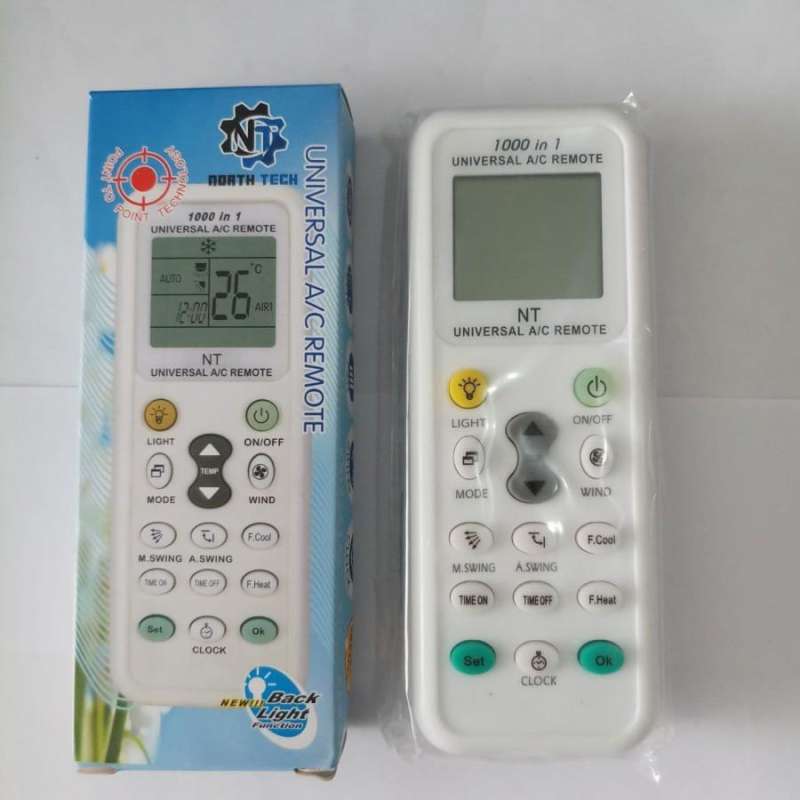 Jual Remote AC Universal/Multi North Tech bisa berbagai merk tanpa ...