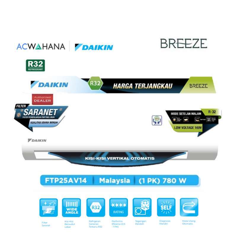 Jual Ac Split Wall 3 Pk Daikin Original, Murah & Diskon Agustus 2024 ...