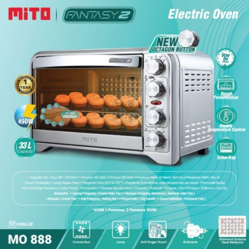 Jual Mito Oven Listrik Fantasy 33 Liter Mo 888 Low Watt Di Seller New ...