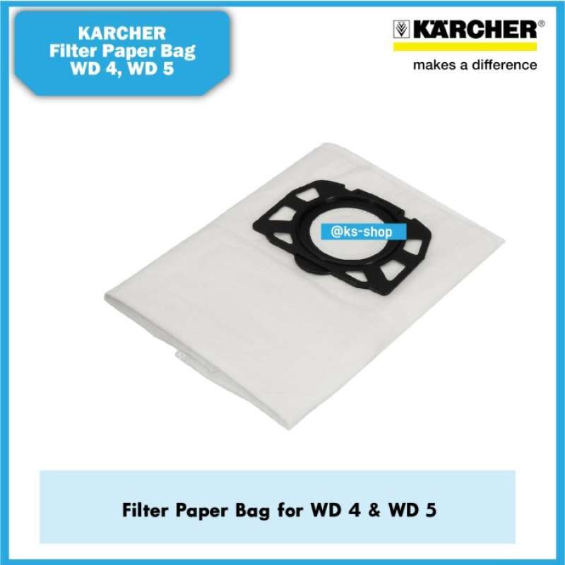 Promo Karcher Filter bags-fleece set packaged For WD 4 &5 Vacuum 1 pcs ...