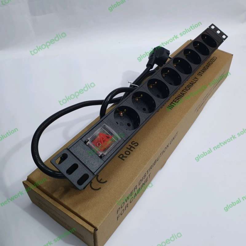 Jual pdu rack server 8 outlet / power distribution unit 8 hole 16A di Seller NEW VISION - Pondok ...