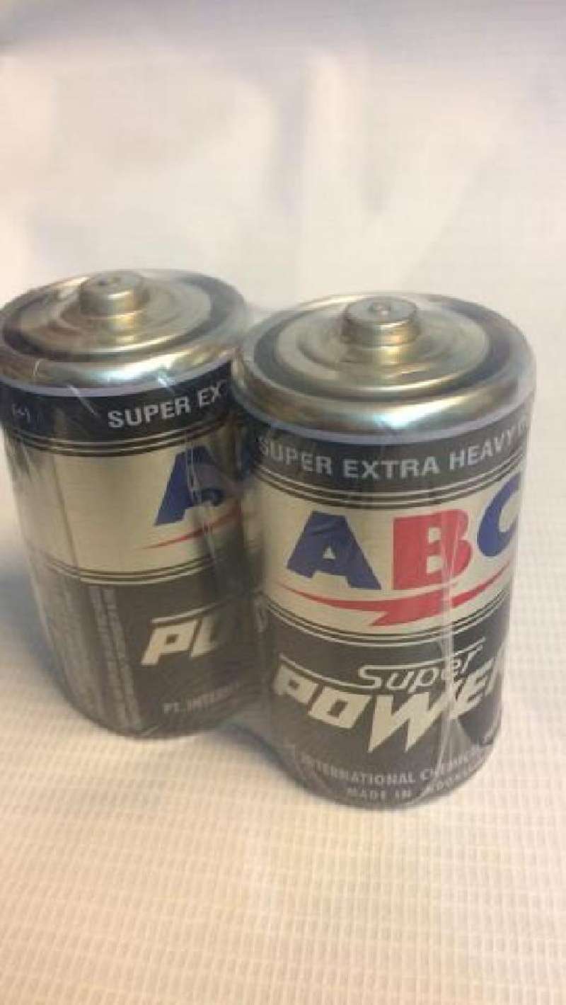 Jual Baterai ABC SUPER POWER R20P / type D / battery / baterai ABC ...
