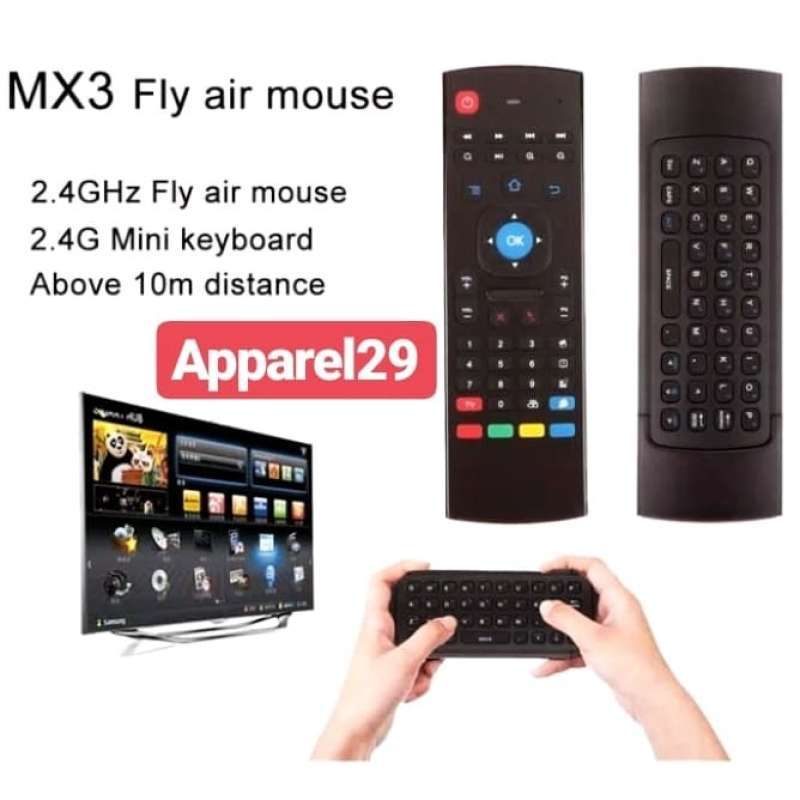 Jual Mini Wireless Keyboard Fly Air Mouse Remote G Sensing Gyroscope ...