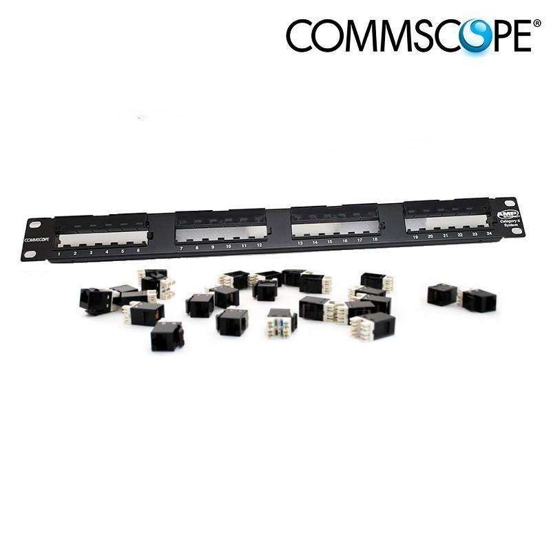 Jual AMP Commscope 1933796-2 Patch Panel 24 Port SL Series Cat6/Cat.6 ...